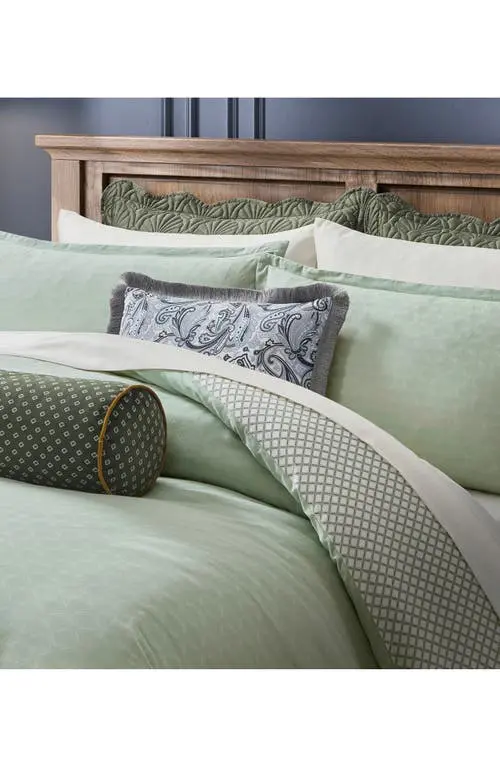 Ted Baker London Paisley Velvet Accent Pillow - Blue