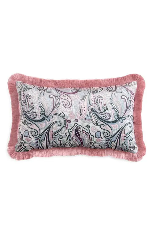 Ted Baker London Paisley Velvet Accent Pillow - Mauve