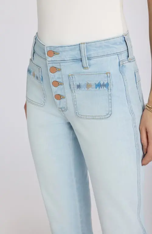 NYDJ Marilyn Raw Hem Ankle Straight Leg Jeans - Sky Valley