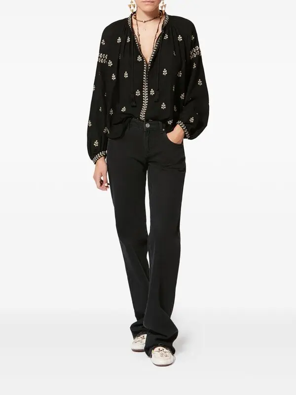 Isabel Marant Étoile Rodis Silk Blouse - Black