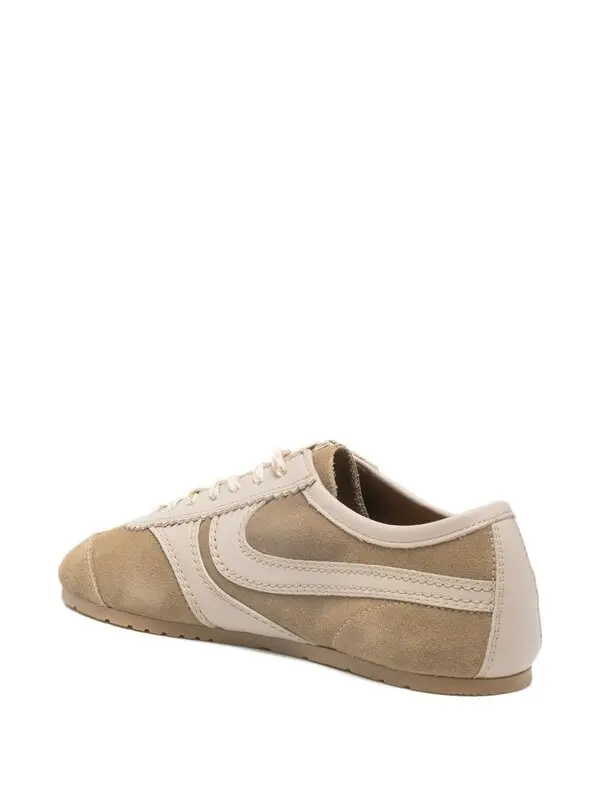 Dries Van Noten Leather Sneakers - Beige