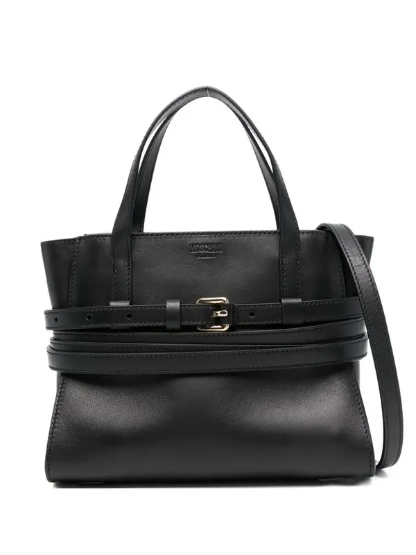 Moschino Small Leather Handbag - Black