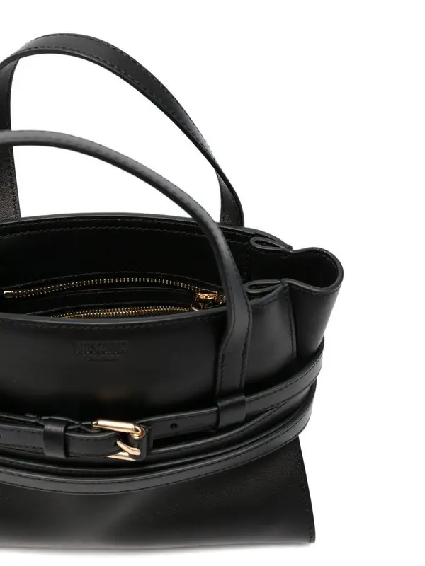 Moschino Small Leather Handbag - Black