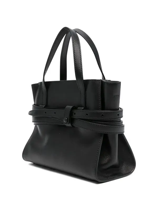 Moschino Small Leather Handbag - Black