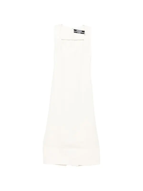 Jacquemus La Robe Tablier Long Dress - White