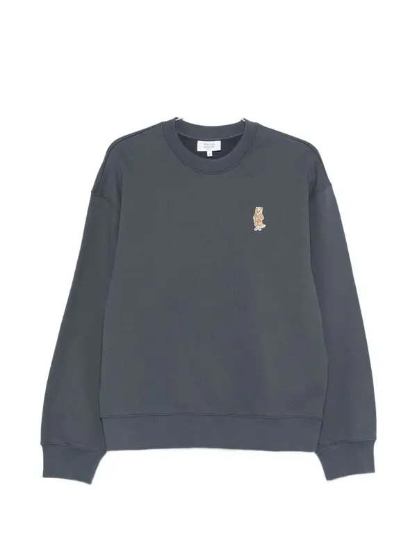 Maison Kitsuné Dressed Fox Cotton Sweatshirt - Blue