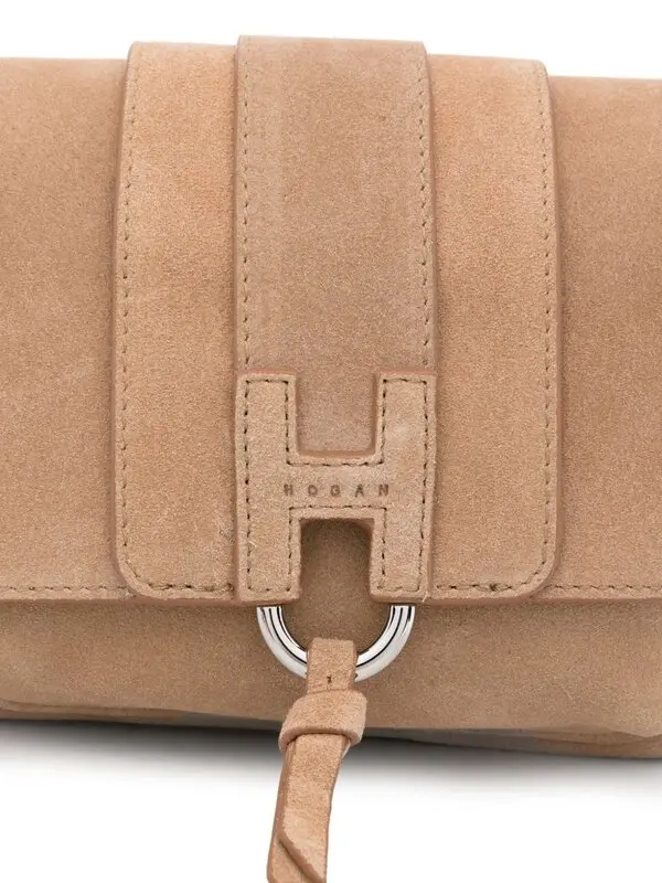 Hogan Leather Shoulder Bag - White