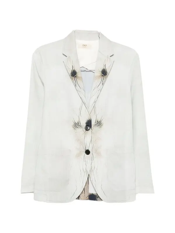 SISSIOTTOSTYLE Printed Single-breasted Blazer Jacket