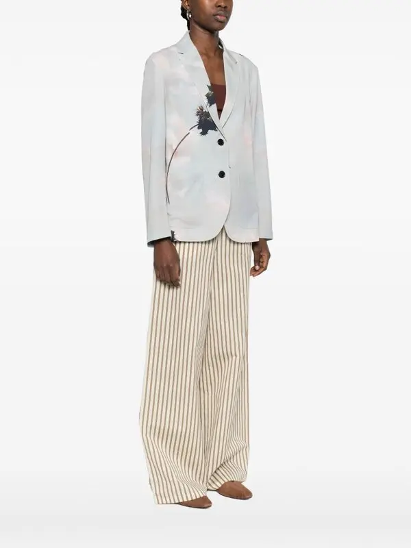 SISSIOTTOSTYLE Printed Single-breasted Blazer Jacket