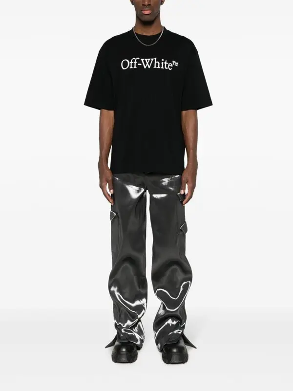 Off-White Big Bookish Cotton T-shirt - Black