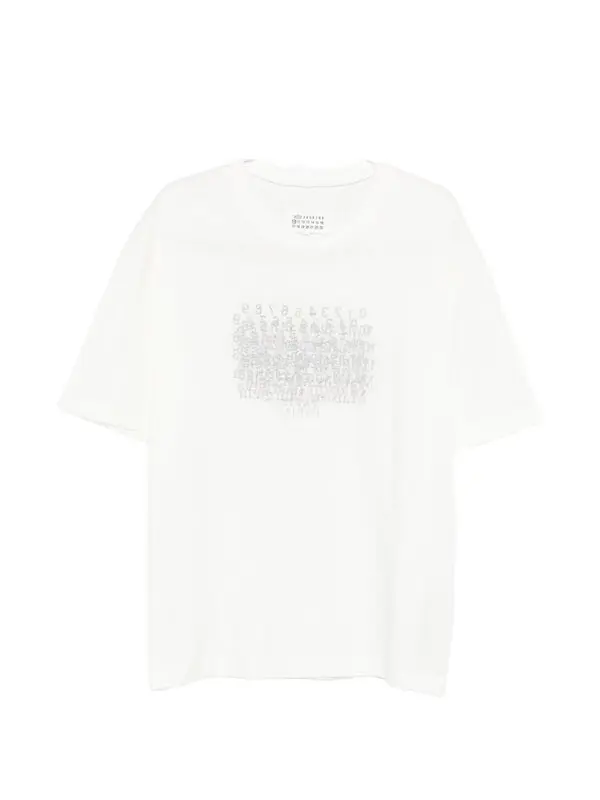 MAISON MARGIELA Logo Cotton T-shirt - White