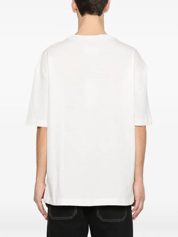MAISON MARGIELA Logo Cotton T-shirt - White