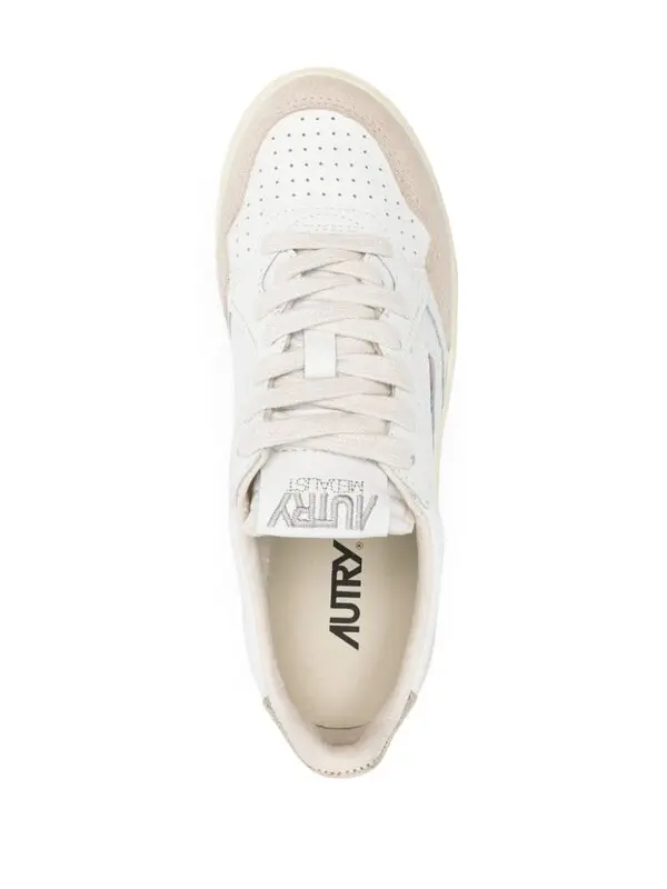 AUTRY Medialist Low Leather Sneakers - Gold