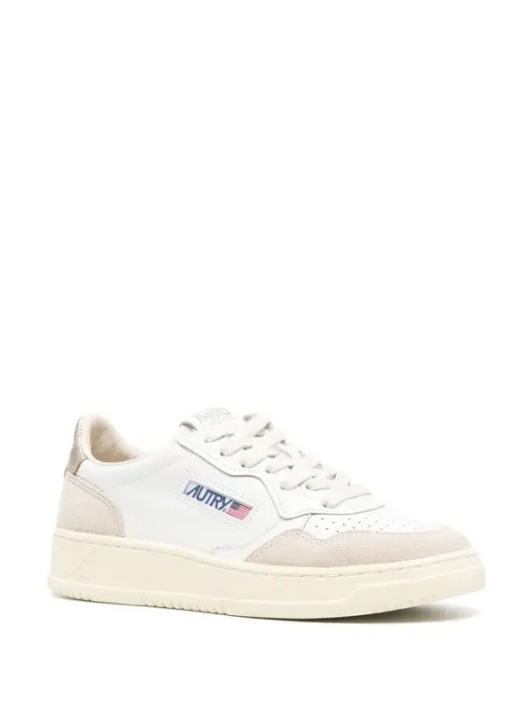 AUTRY Medialist Low Leather Sneakers - Gold