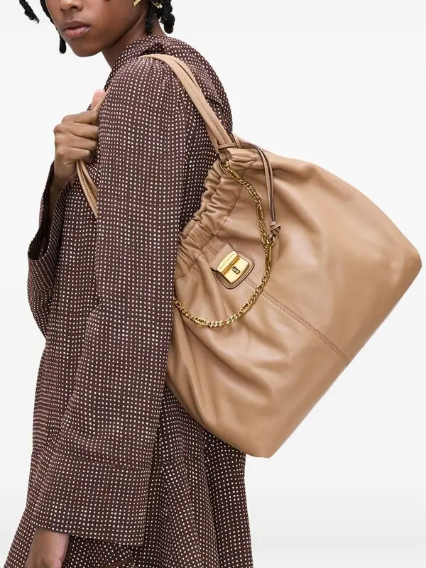 Marc Jacobs Leather Tote Bag With Chain Strap