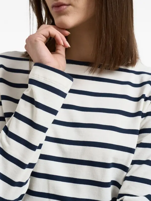 SEMICOUTURE Carmelita Striped Cotton Sweater