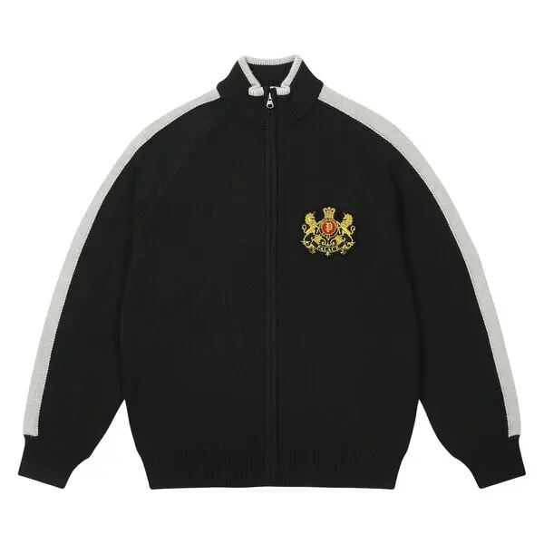 PALACE Established Zip Funnel Knit - Black