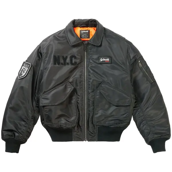 PALACE X Schott Cwu 90's Fit Bomber Jacket
