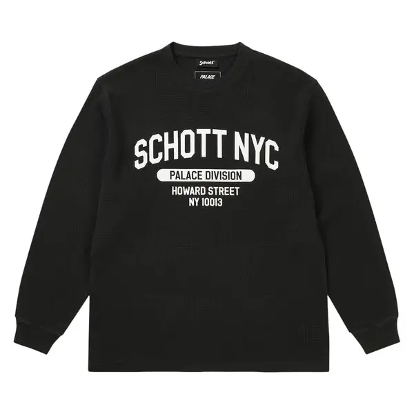 PALACE X Schott Waffle Long-sleeve