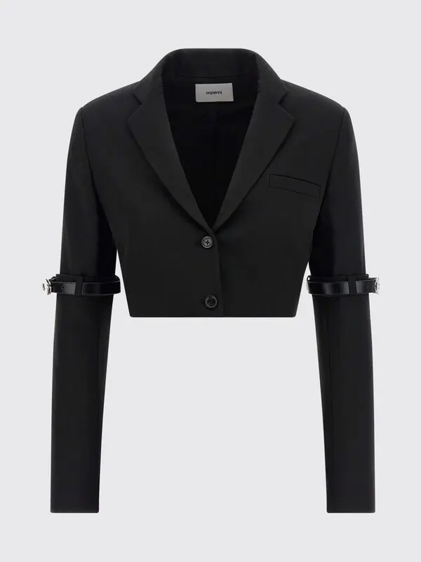 Coperni Cropped Virgin Wool Blazer