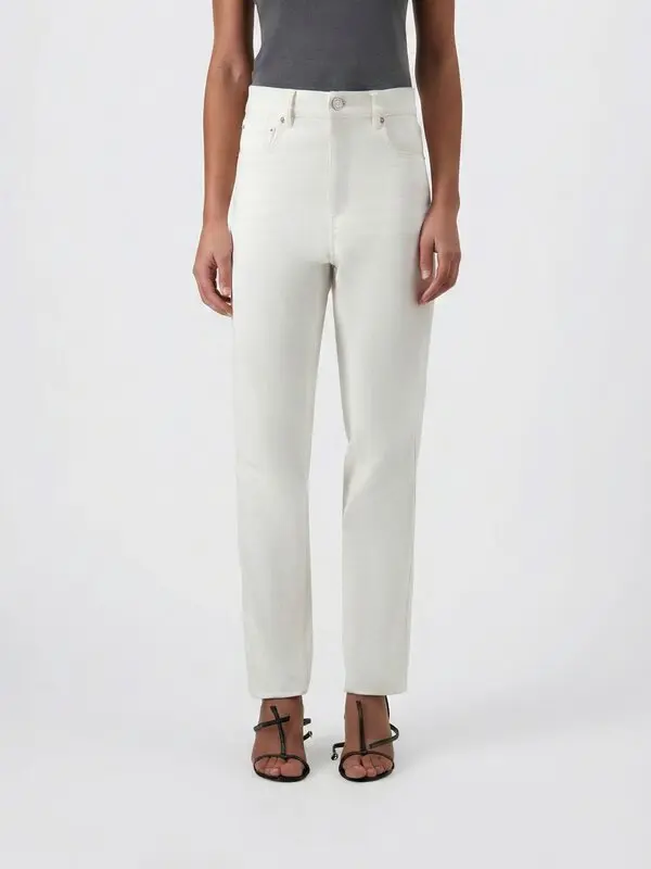 Coperni Straight Leg Organic Cotton Denim Jeans - White