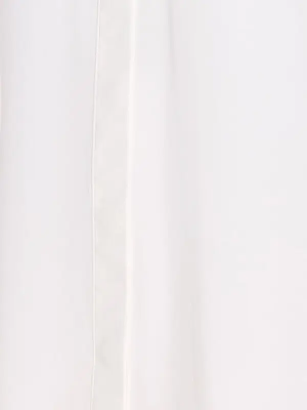 Pinko Two Tone Cotton Poplin And Crepe Shirt - White