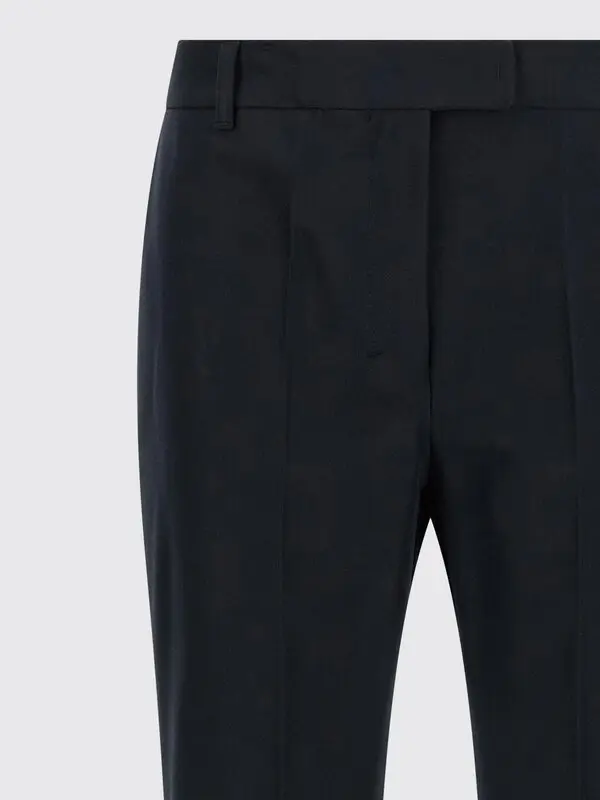 Max Mara Fatina Cotton Blend Cropped Trousers - Blue