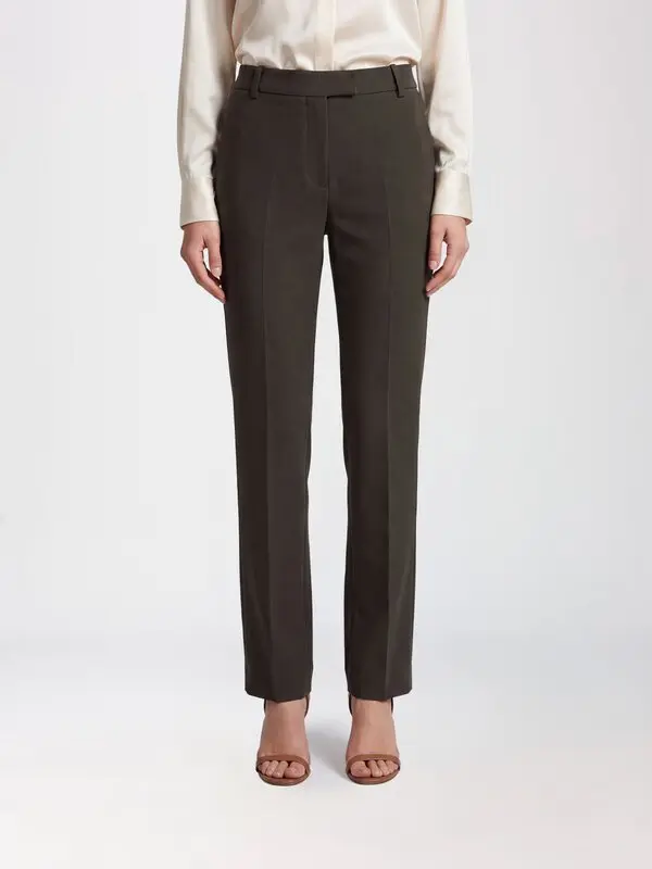 Max Mara Classic Cady Trousers - Burnt
