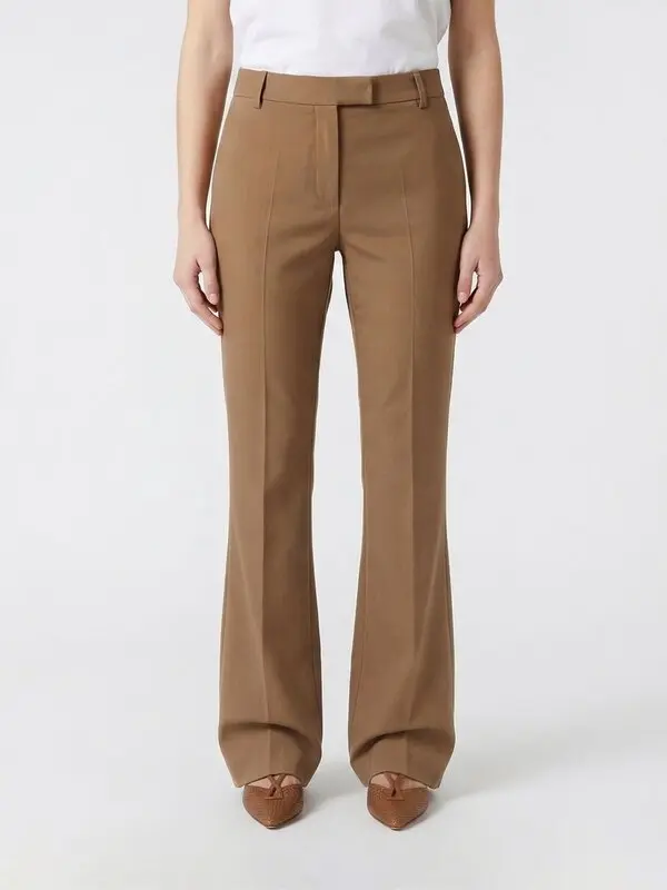 Max Mara Straight Leg Trousers - Green