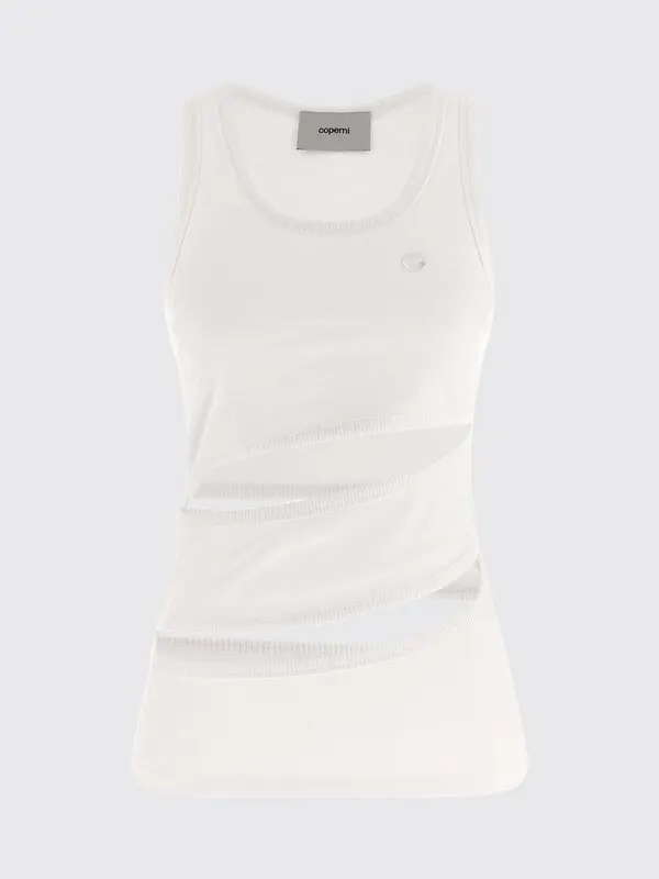Coperni Cotton Cut-out Top - White