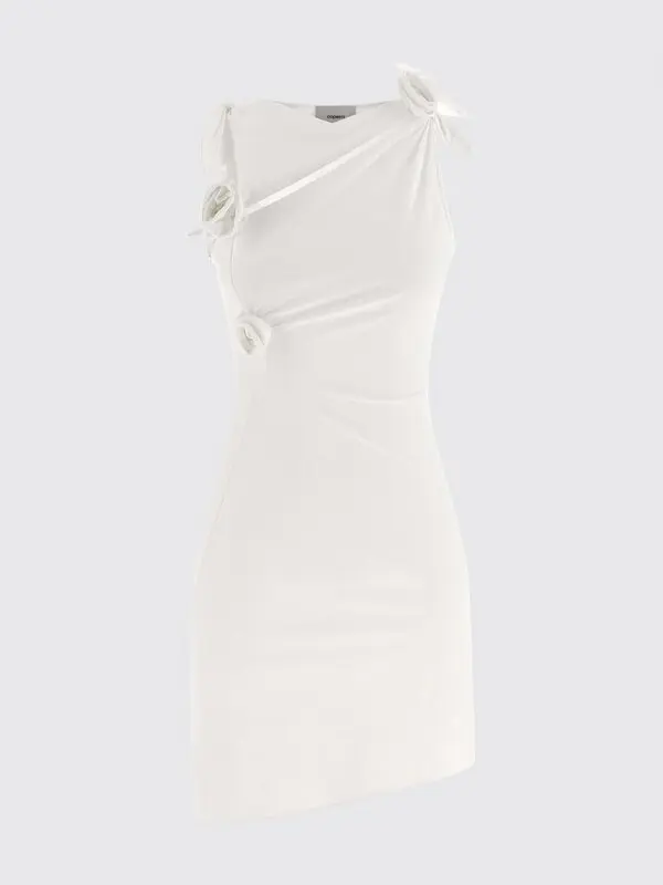 Coperni Sleeveless Mini Dress With Floral Appliques