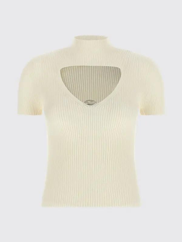 DIESEL Ribbed T-shirt - White