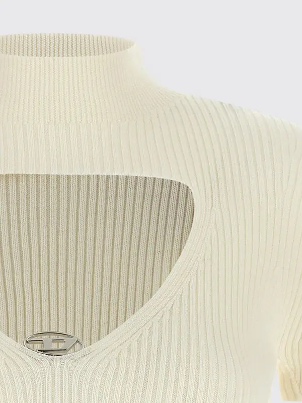 DIESEL® M-olive Wool Top - White