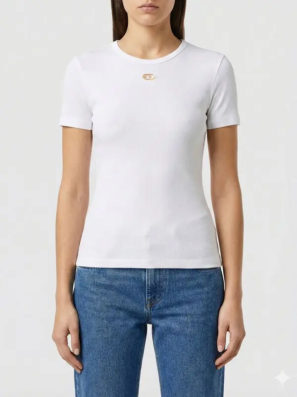DIESEL® Oval D Cotton T-shirt - White