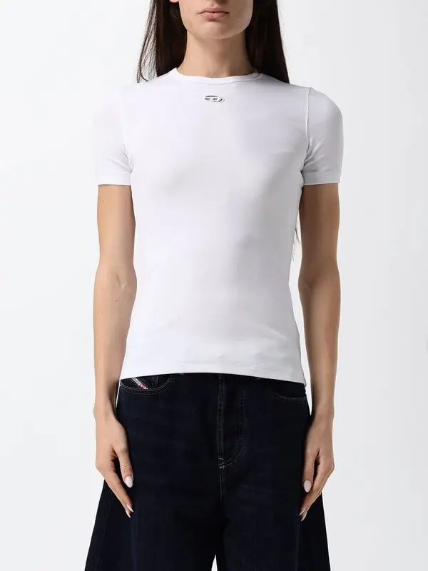 DIESEL® Oval D Cotton T-shirt - White
