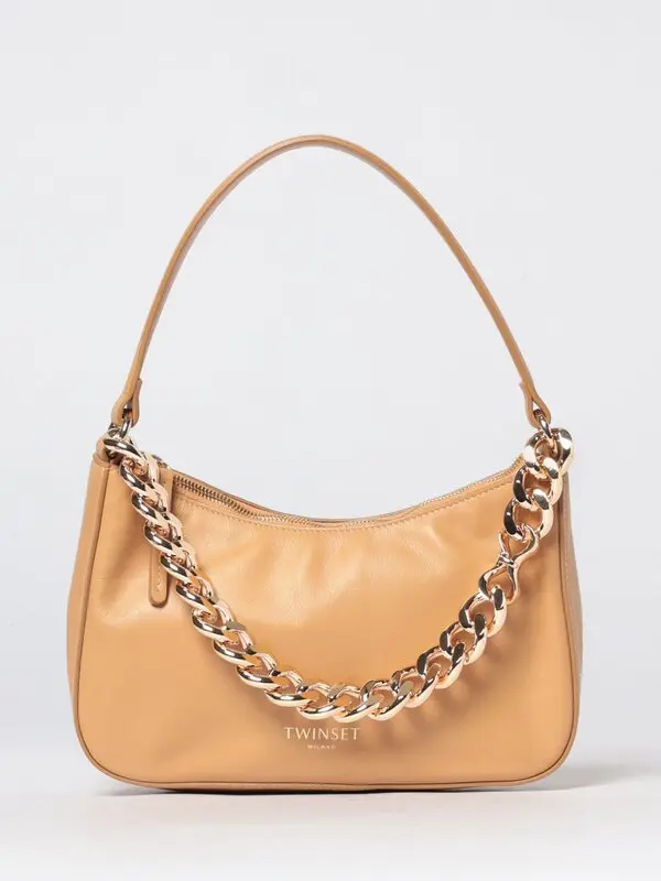 TWINSET Chain Shoulder Bag - Milk