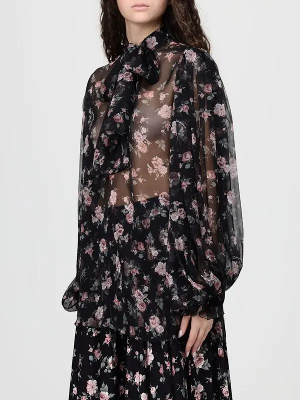 Dolce & Gabbana Floral Silk Long Dress