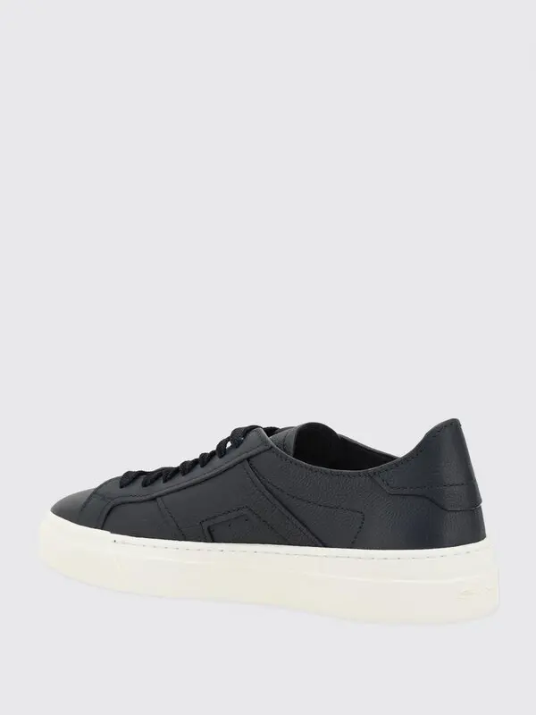 Santoni Grained Leather Lace-up Sneakers