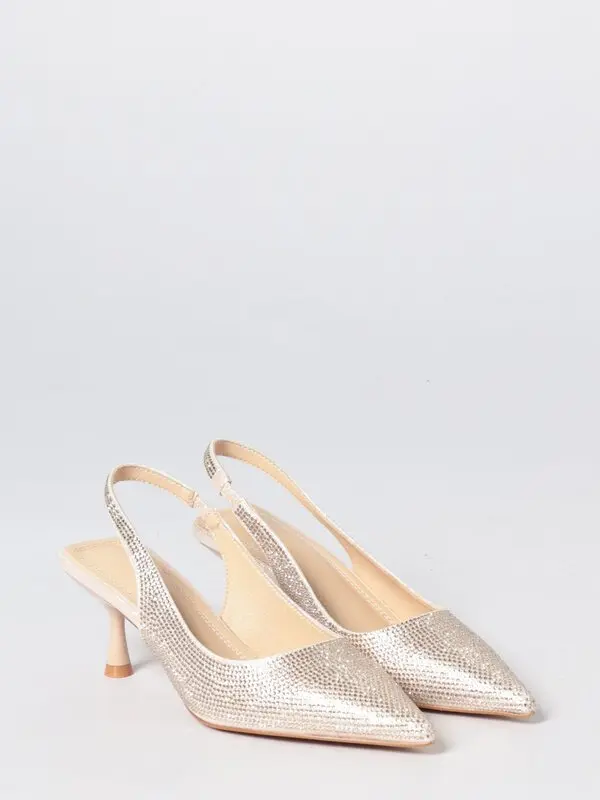 TWENTY FOURHAITCH Pointed Toe Slingback Pumps - Champagne