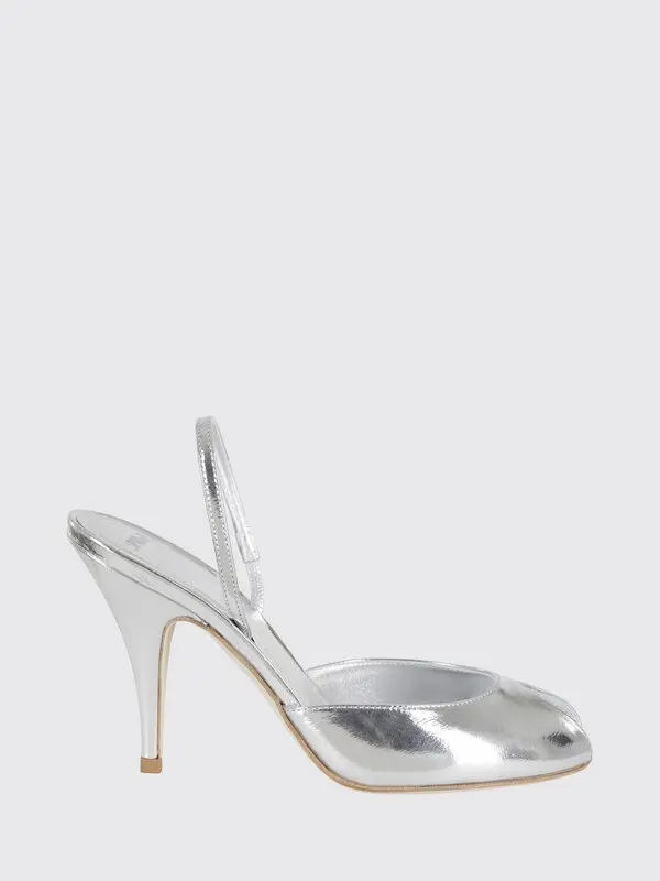 3JUIN Laminated Leather Slingback Pumps