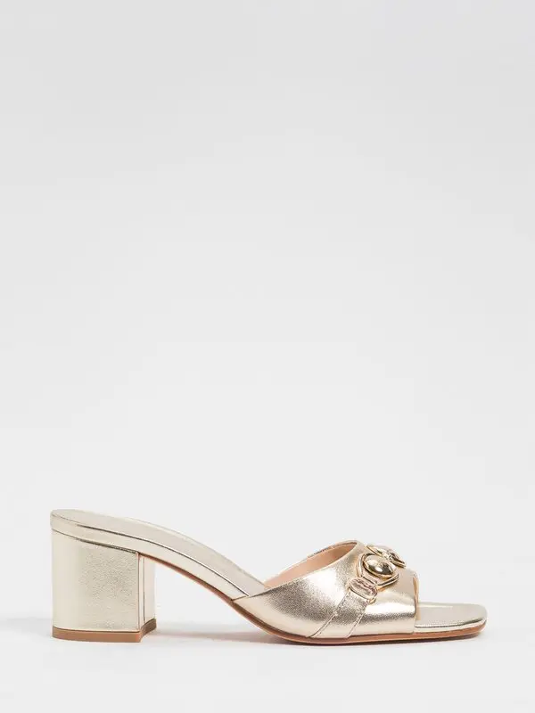 TWINSET Heeled Mules - Platinum