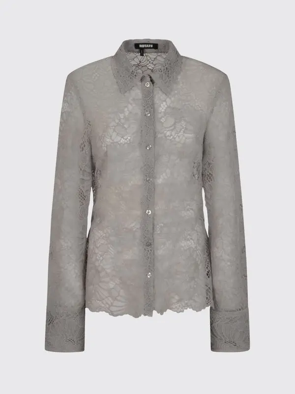 ROTATE BY BIRGER CHRISTENSEN Lace Shirt - Grey