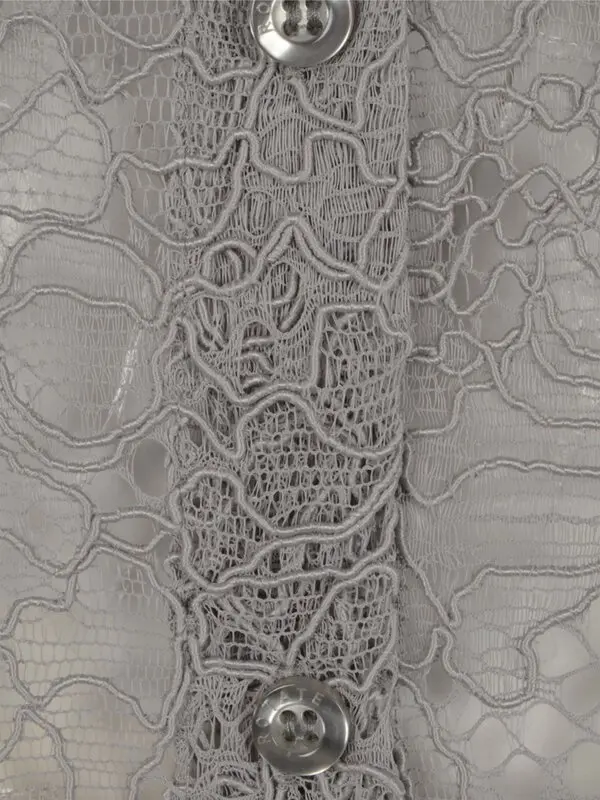 ROTATE BY BIRGER CHRISTENSEN Lace Shirt - Grey