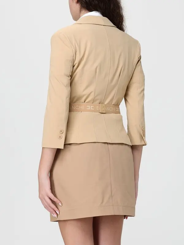 Elisabetta Franchi Belted Jacket - Camel