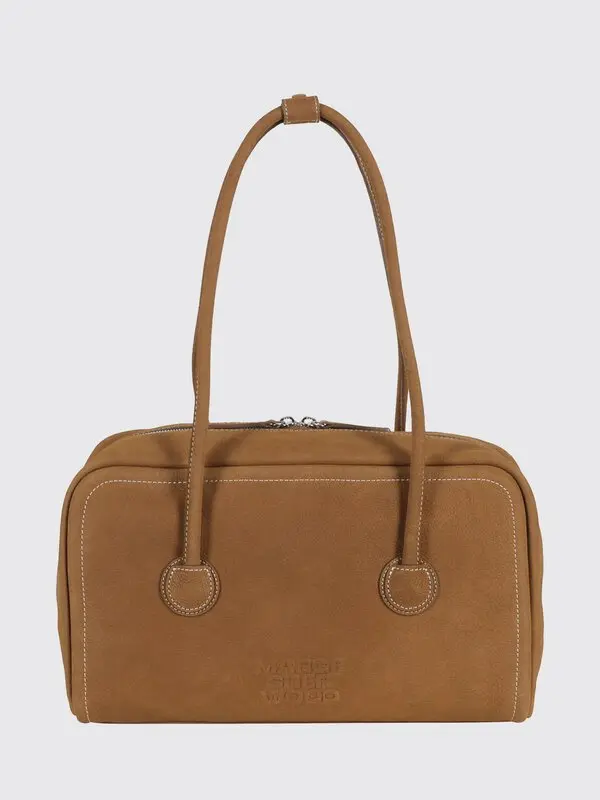 MARGESHERWOOD Hammered Leather Boston Bag