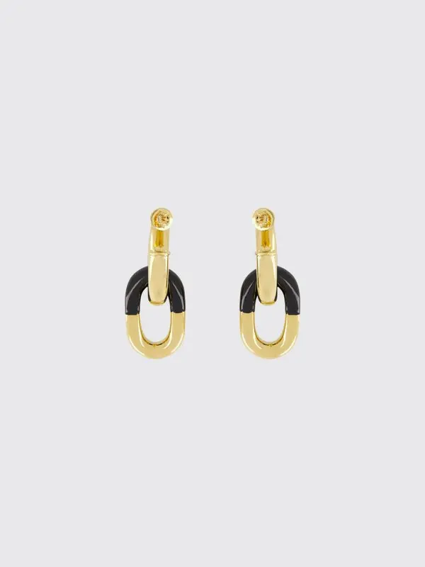 Rabanne Xl Link Two-tone Enamelled Aluminum Earrings
