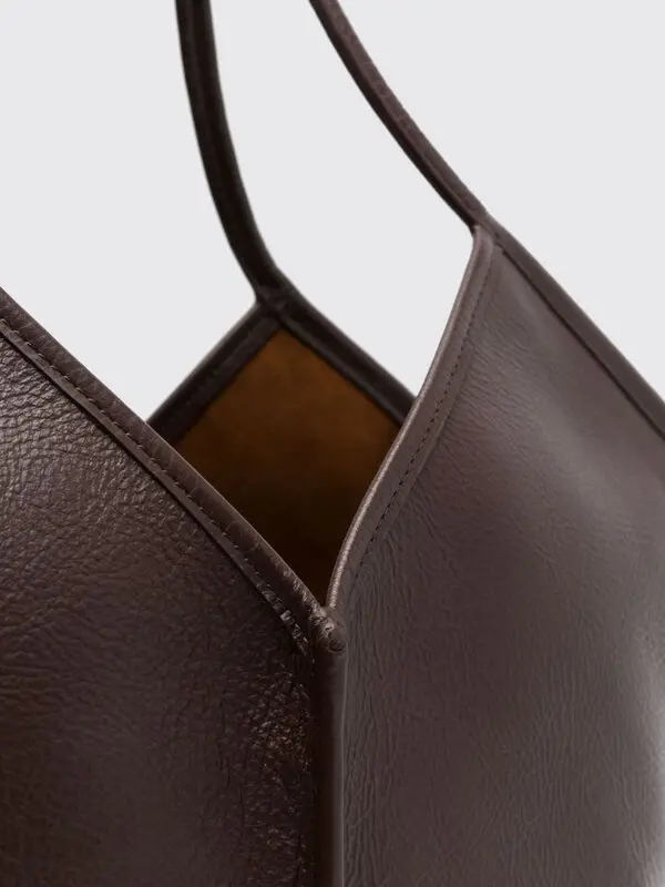 Hereu Geometric Shoulder Bag - Brown