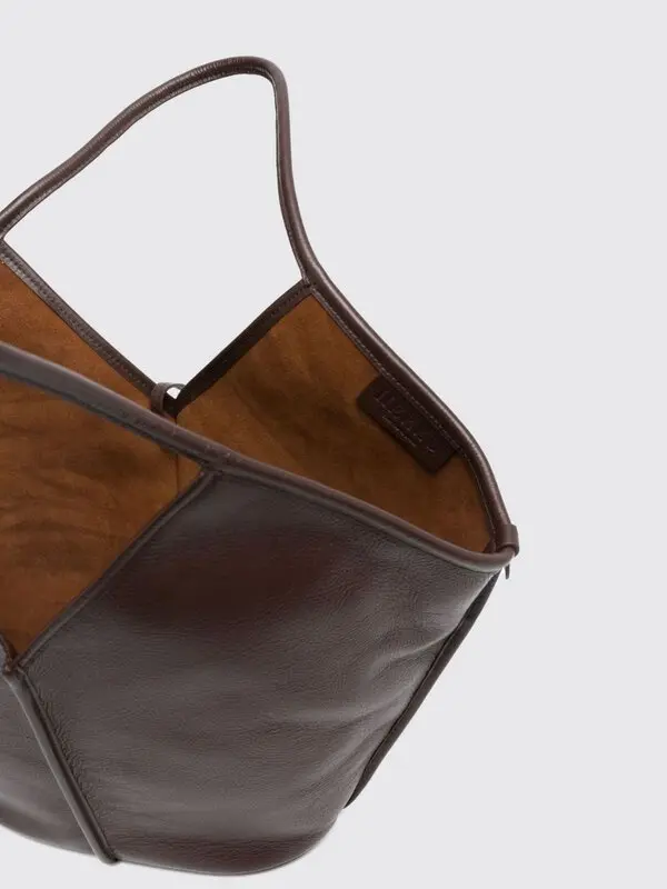Hereu Geometric Shoulder Bag - Brown