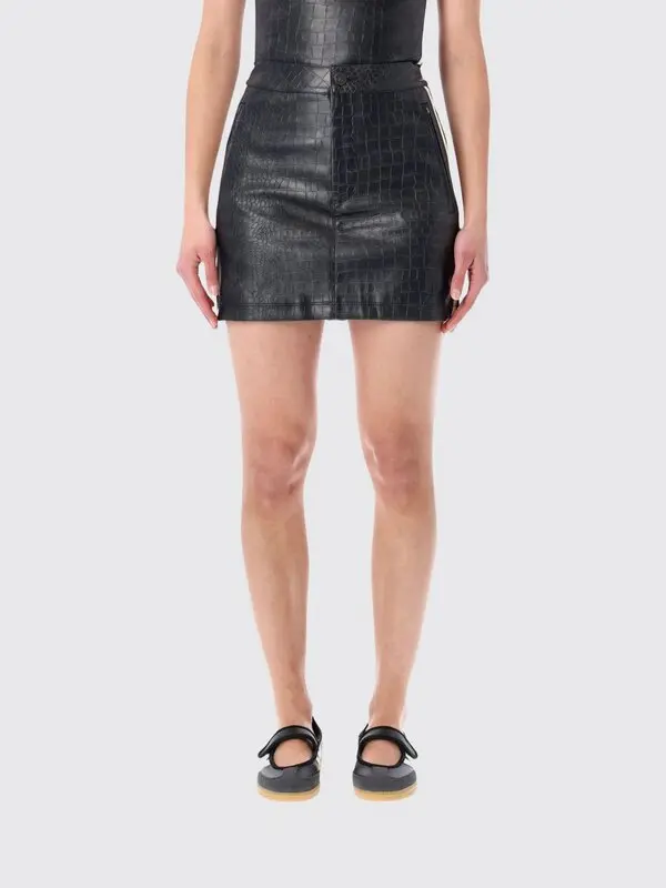 ADIDAS ORIGINALS Crocodile Print Faux Leather Mini Skirt