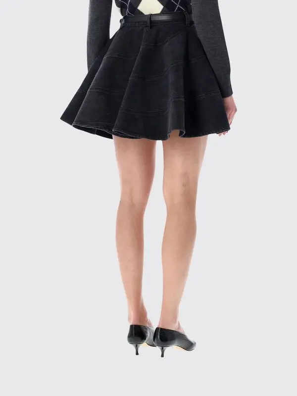 SELF-PORTRAIT Belted A-line Skirt